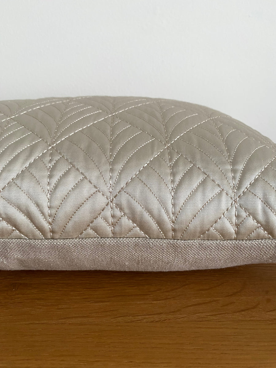 Quilted Neutral Rectangle Cushion – Bonny Boutique